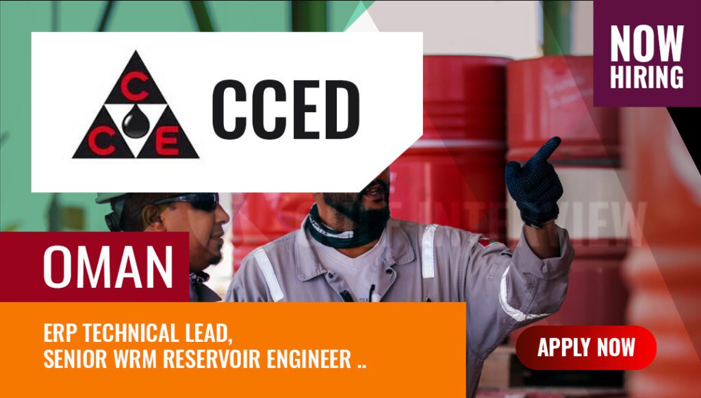 CCED Jobs Oman: CC Energy Development Jobs New Vacancies | Gulf Interview